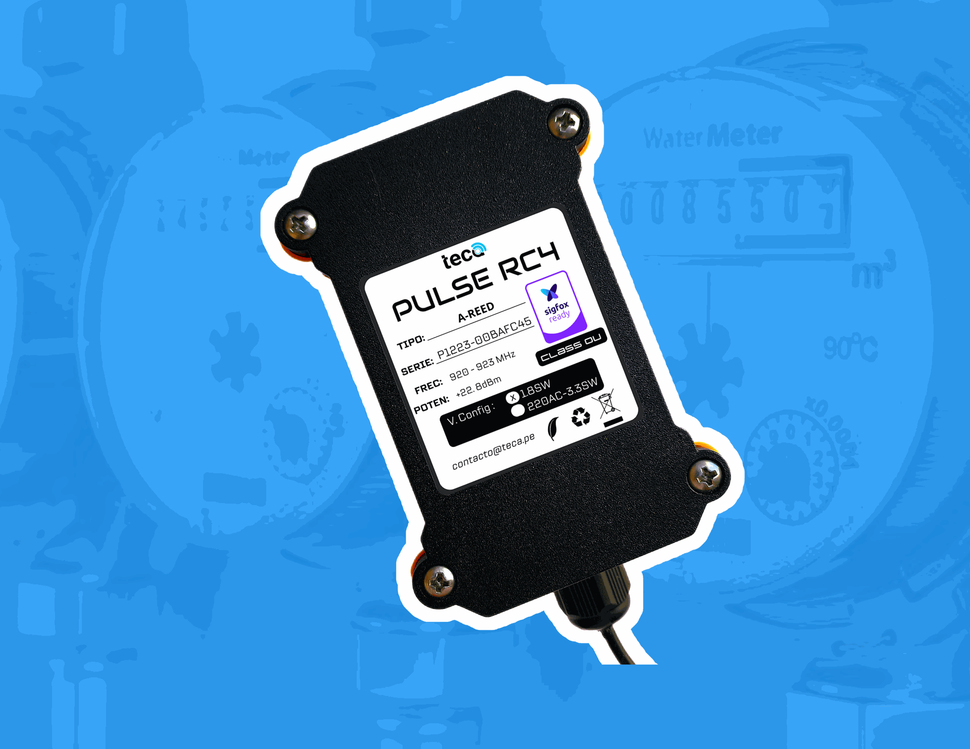 Datalogger medición de agua, gas y energía